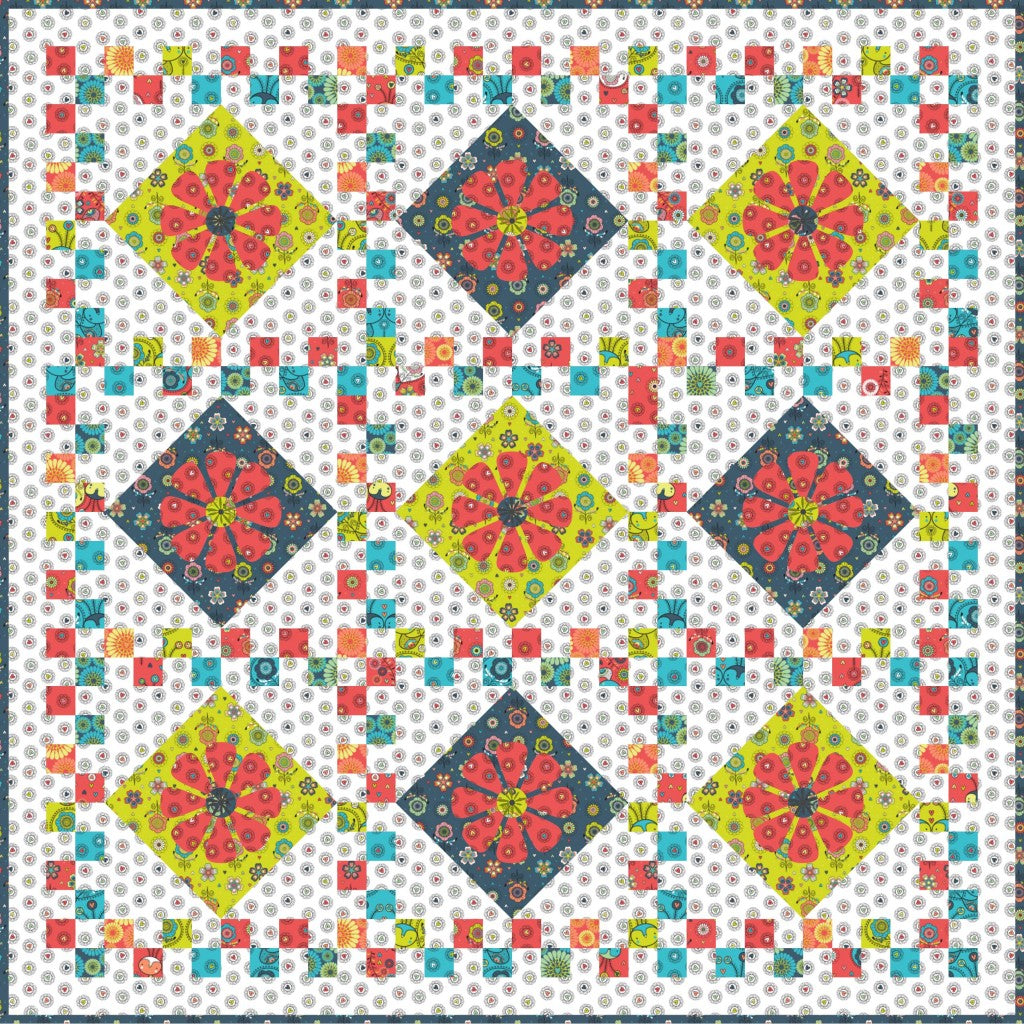 Flower Power Quilt by Quilt Doodle Designs – Camelot Fabrics®