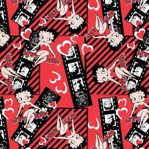 Betty Boop - Betty Boop Filmstrip - Fat Quarter Single - Multi - Cotto ...
