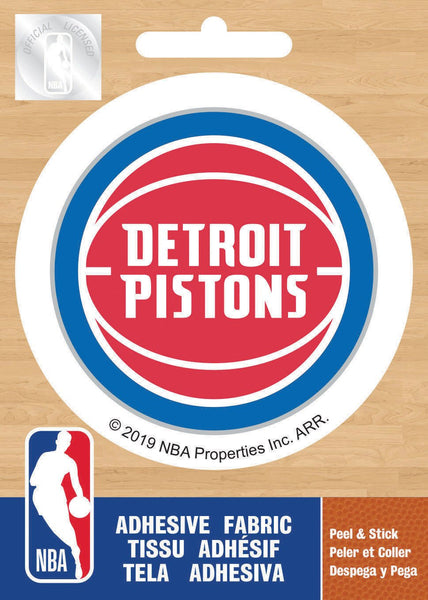 NBA Detroit Pistons Logo On Solid Adhesive Fabric Badge – Camelot Fabrics®